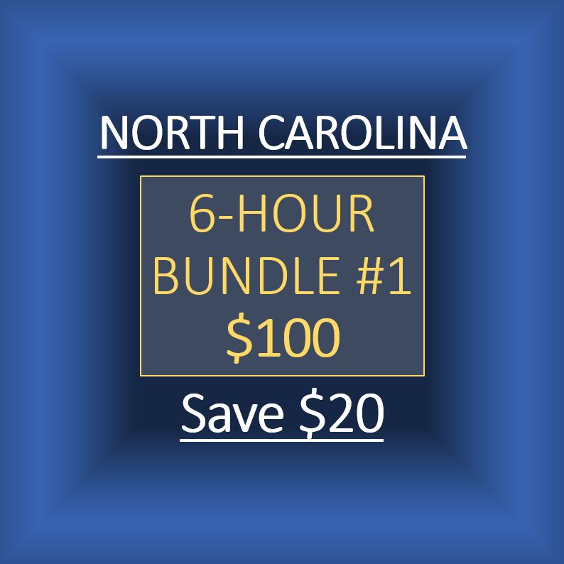 NORTH CAROLINA: 6- HOUR BUNDLE #1 FOR $100 – DC Hours