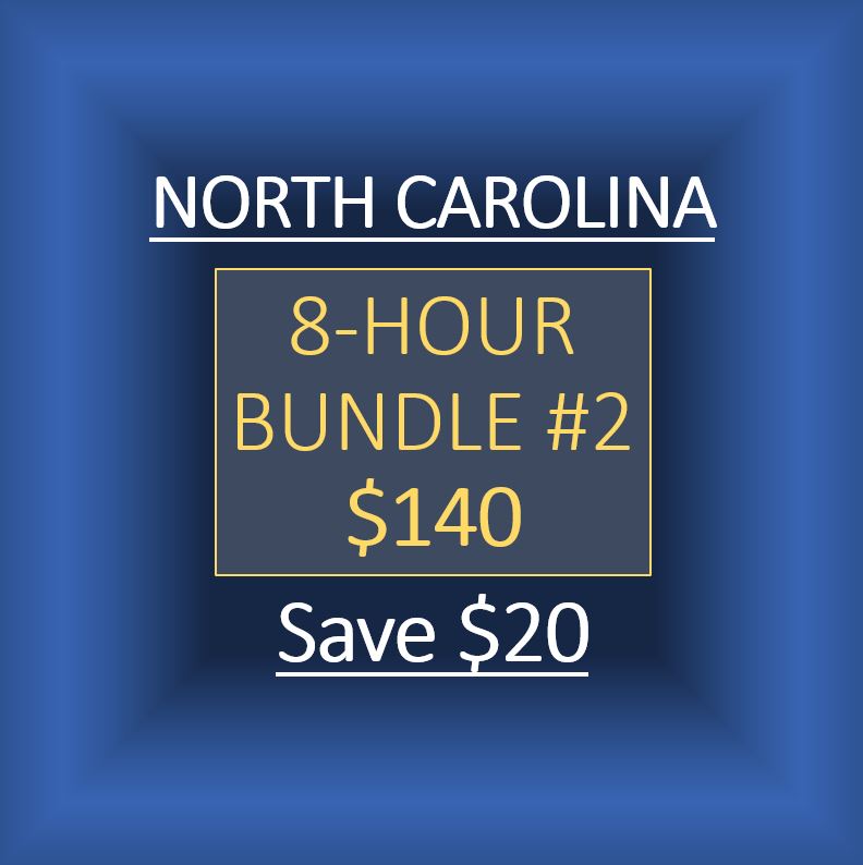 NORTH CAROLINA: 8-HOUR BUNDLE #2 FOR $140 | DC Hours